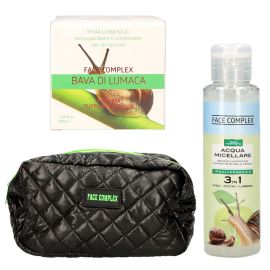 FACE COMPLEX KIT CREMA VISO A BAVA DI LUMACA CON POCHETTE NERA