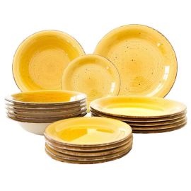 SERVIZIO PIATTI DIMO 18 PZ HARVEST GIALLO
