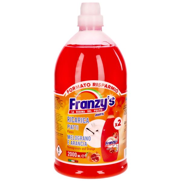 FRANZY'S DETERSIVO PIATTI RICARICA 2LT MELOGRANO