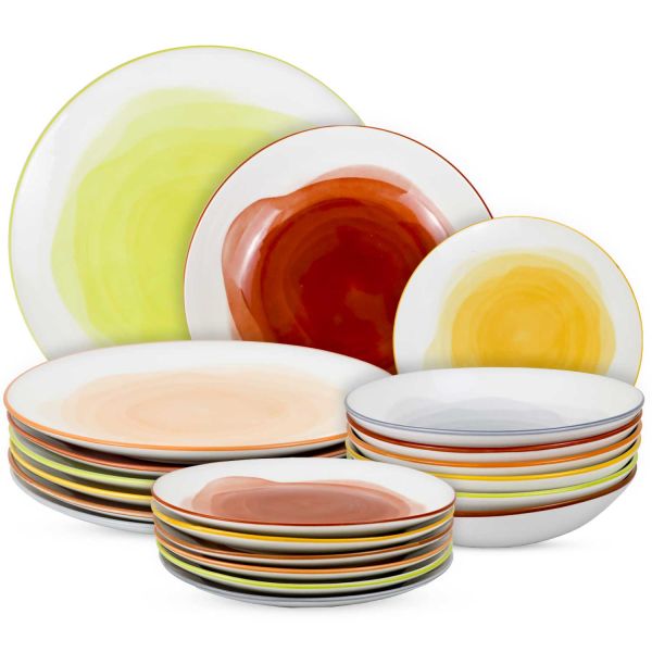 Dimo Servizio Di Piatti 18pz Foggy In Porcellana | Franzy's