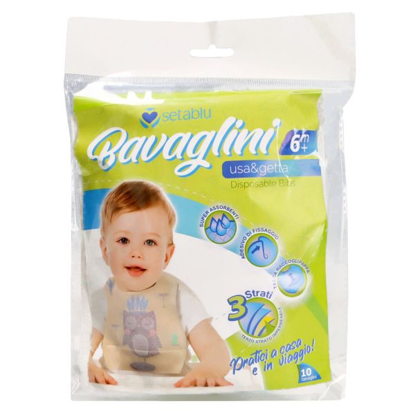 Setablu Bavaglini Monouso Baby 10pz | Franzy's