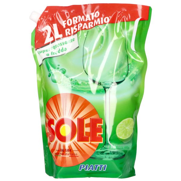 SOLE DETERSIVO PIATTI RICARICA LIMONE 2LT